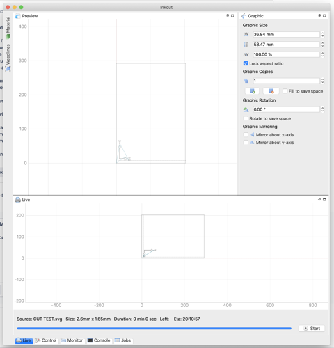 Preview display / Live display / Machine output do not match · Issue ...
